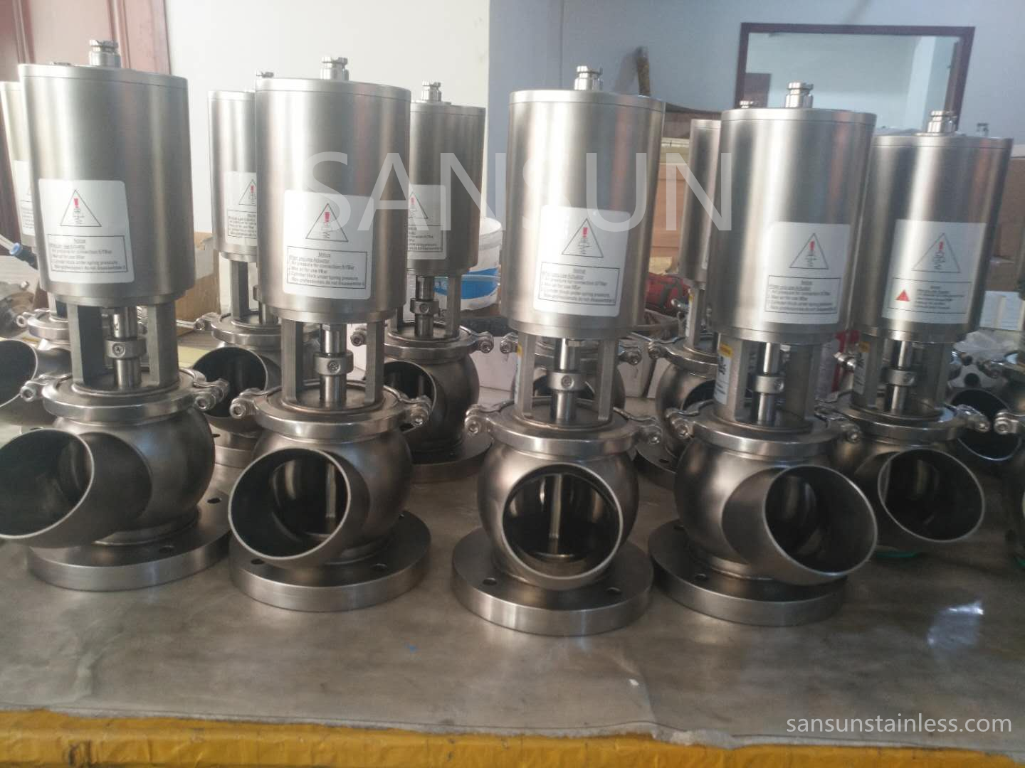 Sanitary Pneumatic Y Type Tank Bottom Valve from China manufacturer ...