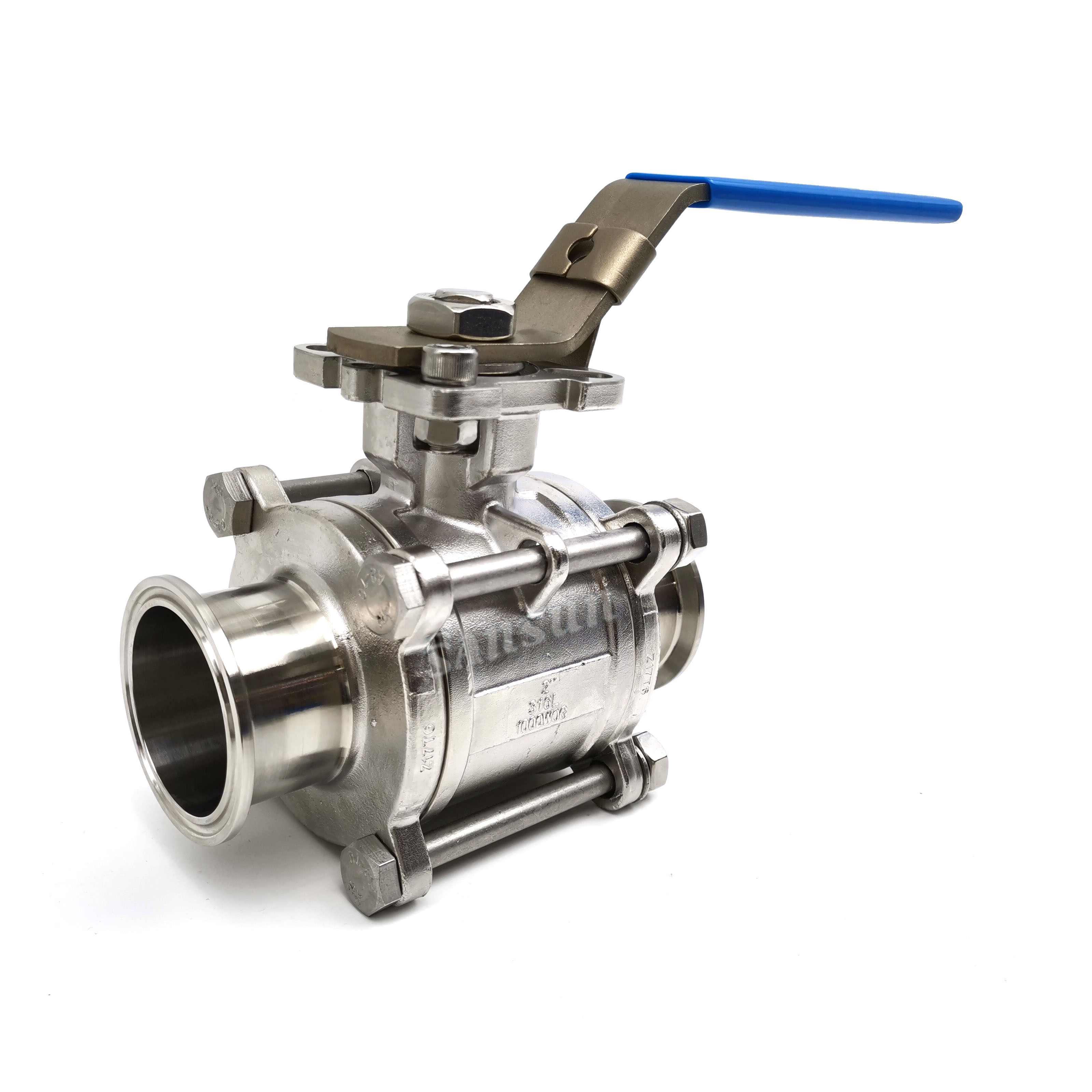 Sanitary 3 Piece Full Port Encapsulated Tri Clamp Ball Valve from China ...