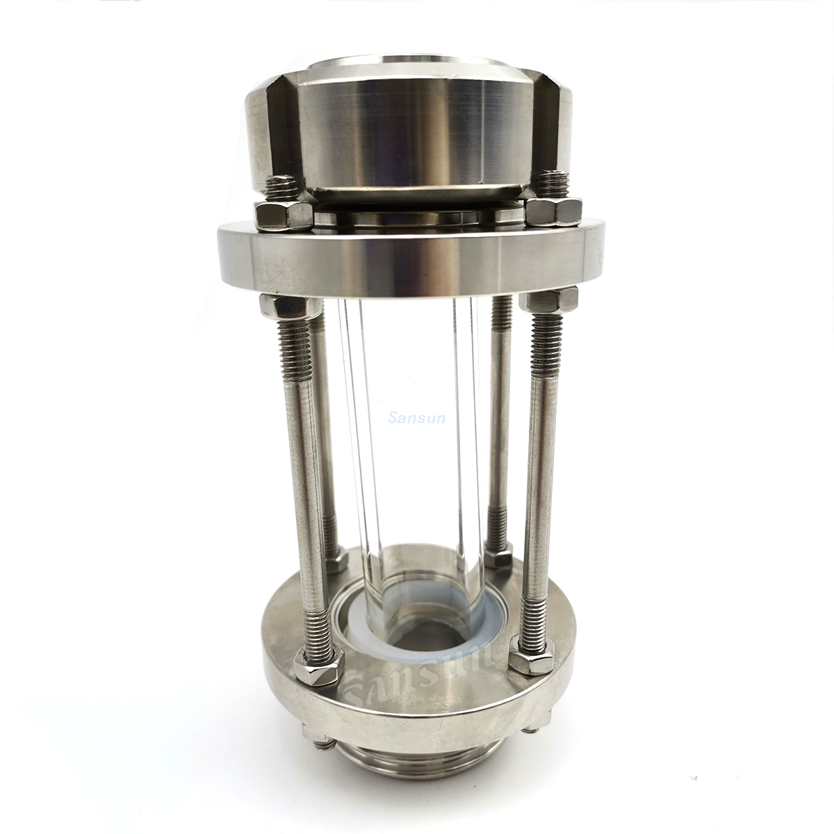 Sanitary Threaded Straight Sight Glass with Nut best price from China ...