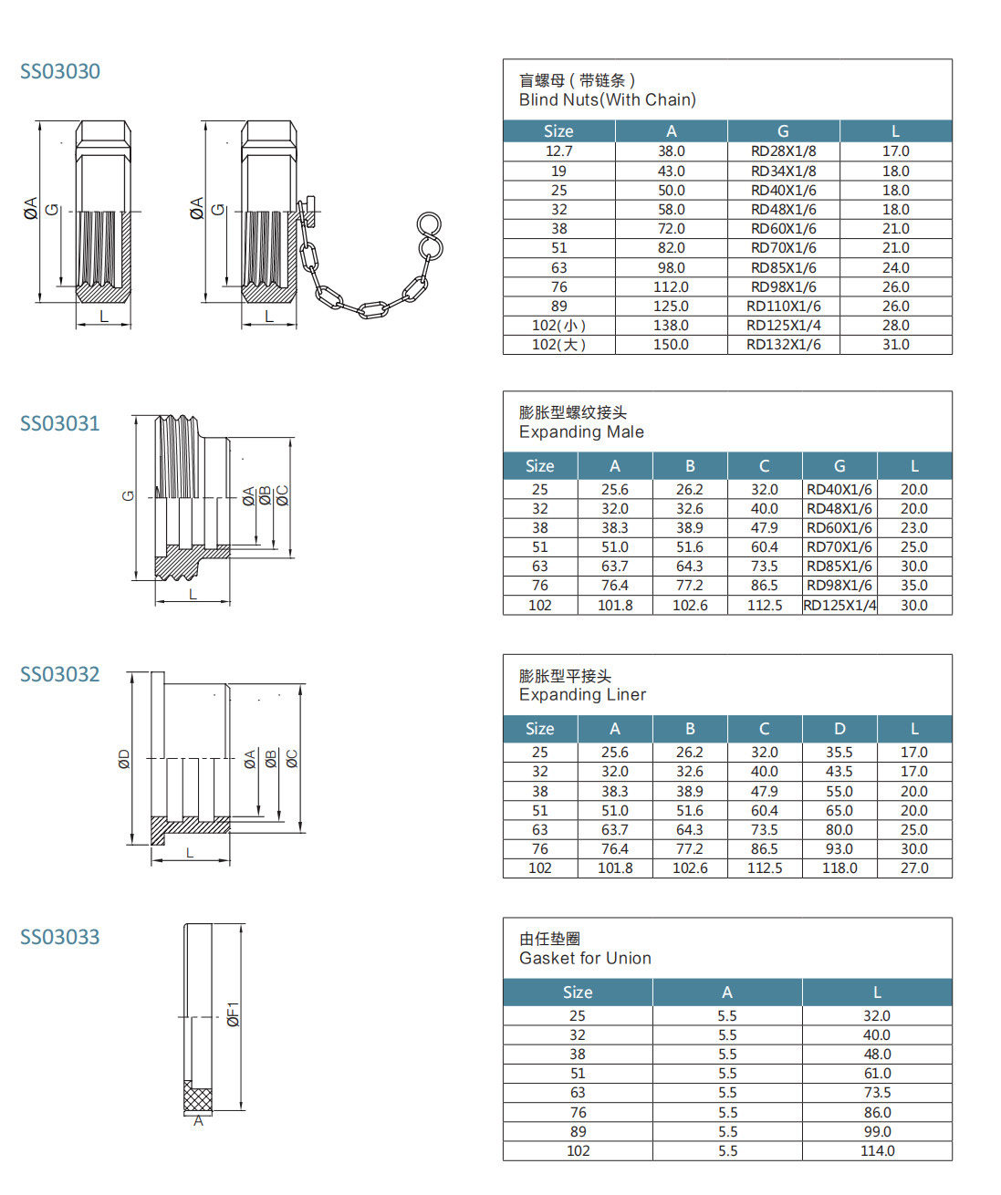 Stainless Steel SMS Blind Nut with Chain from China manufacturer - Sansun