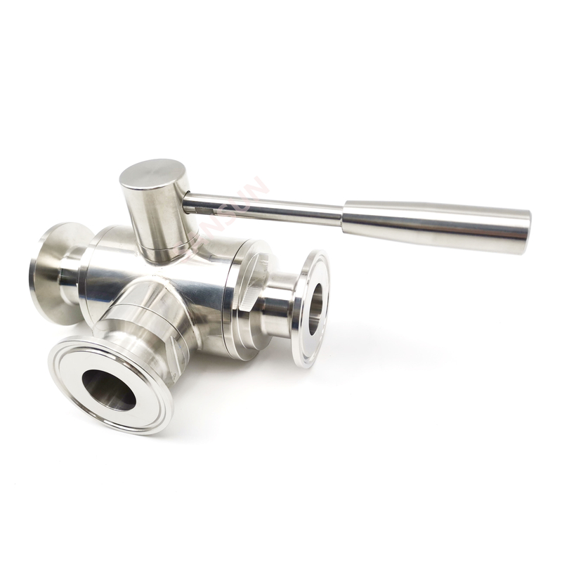 Sanitary 3 Way Tri Clamp Ball Valve best price from China manufacturer ...